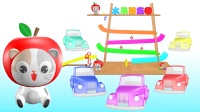 水果猫益智宝宝 第6集 工程车小汽车彩球滑滑梯,0到3岁儿童启蒙动画片