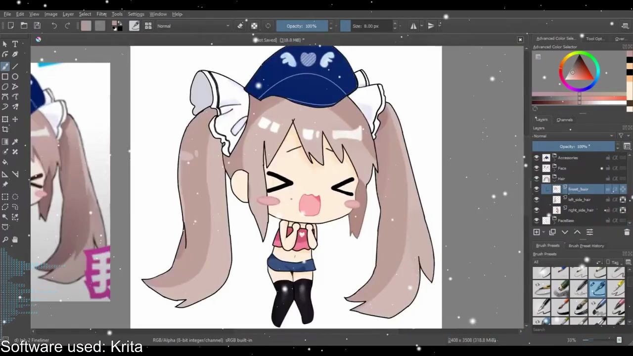 [Krita] 随手一张描图~ 尝试学习画画中w