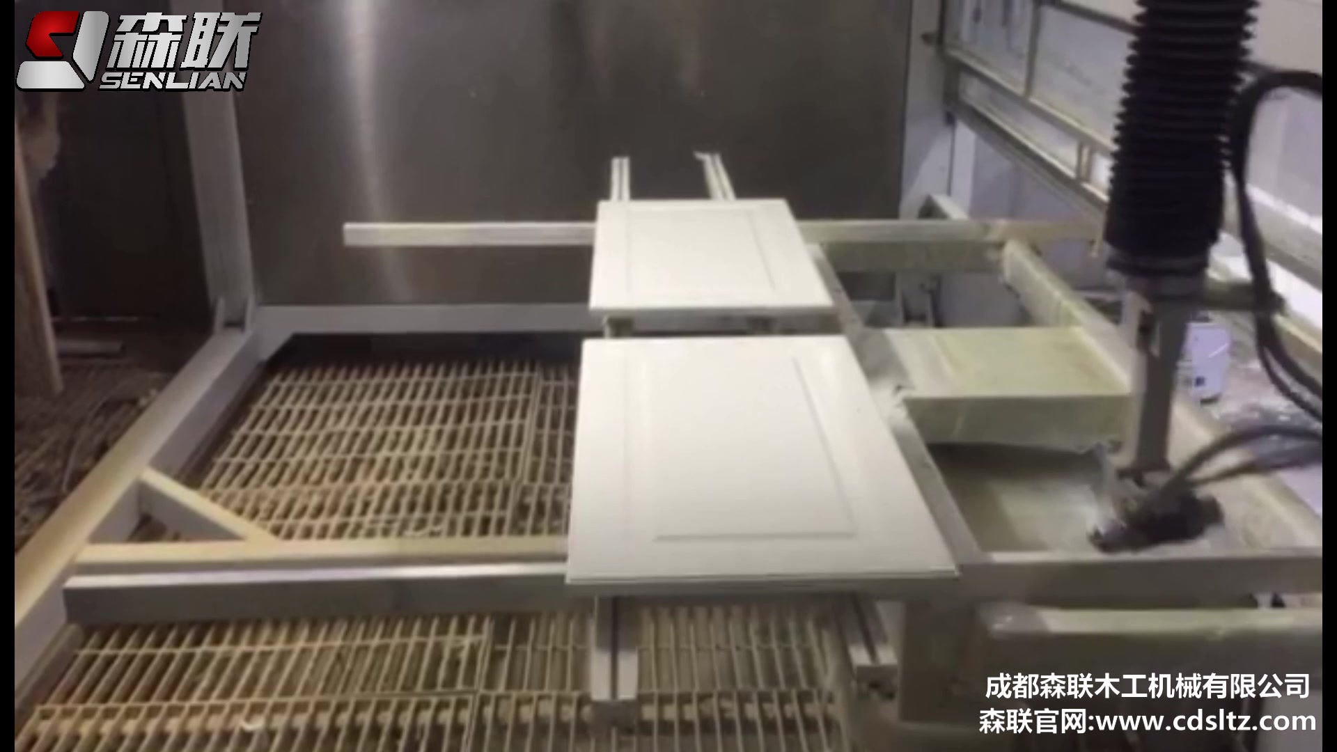 家具喷漆机,森联自动五轴喷漆机,柜门喷涂设备