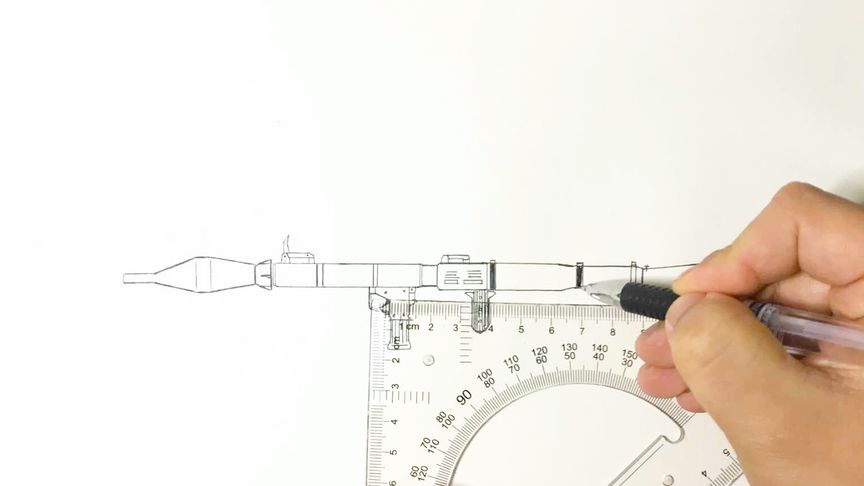 画一款出名的火箭筒,这款兵器是裸眼瞄准的吗?