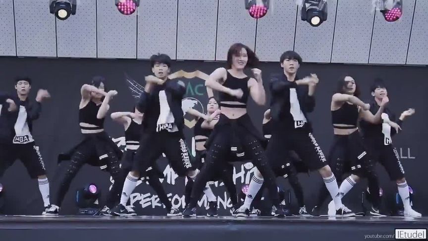 韩国中学生男女混搭舞蹈,酷到没朋友,动作感觉都很好喔