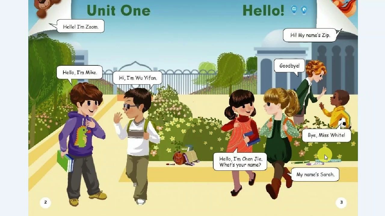 三年级英语上册第一单元第一课1教材同步讲解人教版pep