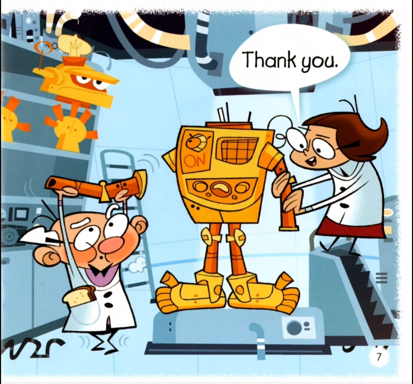 外研版英语绘本大猫系列一级01 The robot