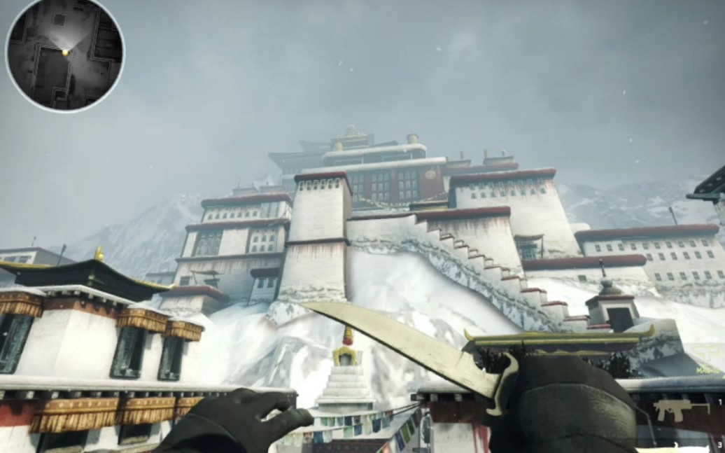 CSGO中的被删除地图——寒霜寺院