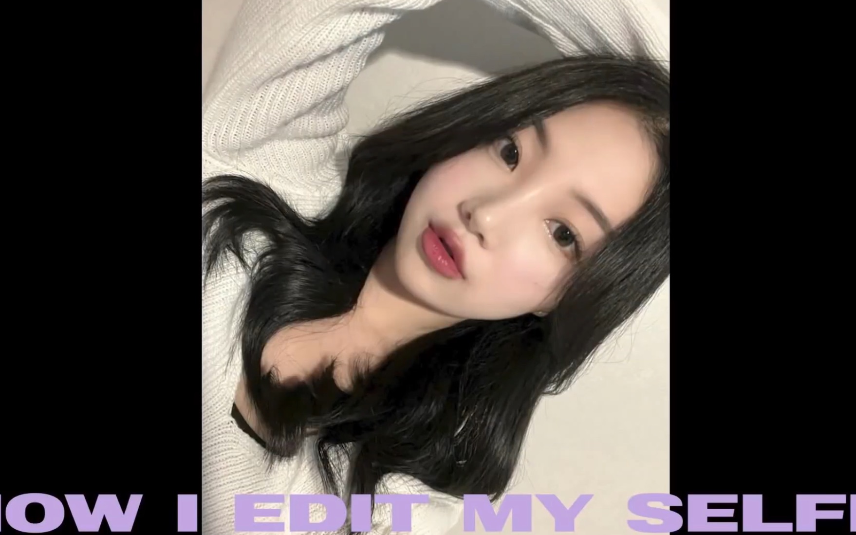 【JS中字】网红自拍秘籍!氛围感美女的拍照角度&修图软件教程全...