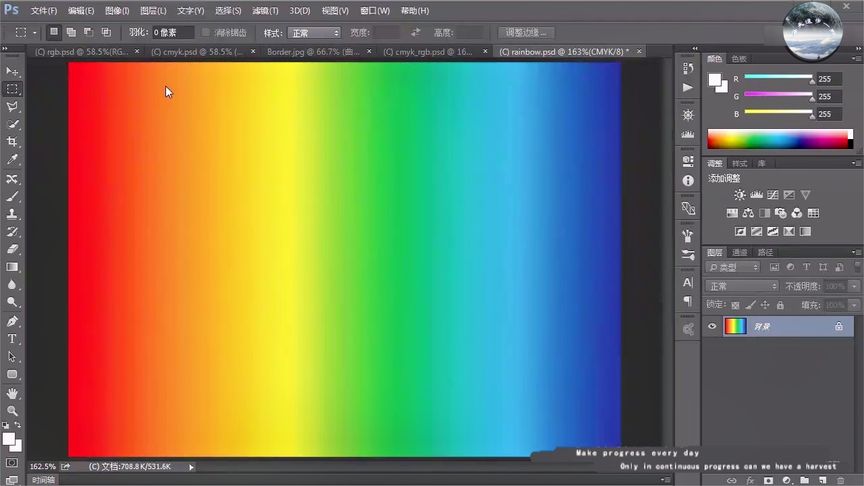 21自媒体干货:Photoshop CC软件理解 RGB/CMYK 颜色模式