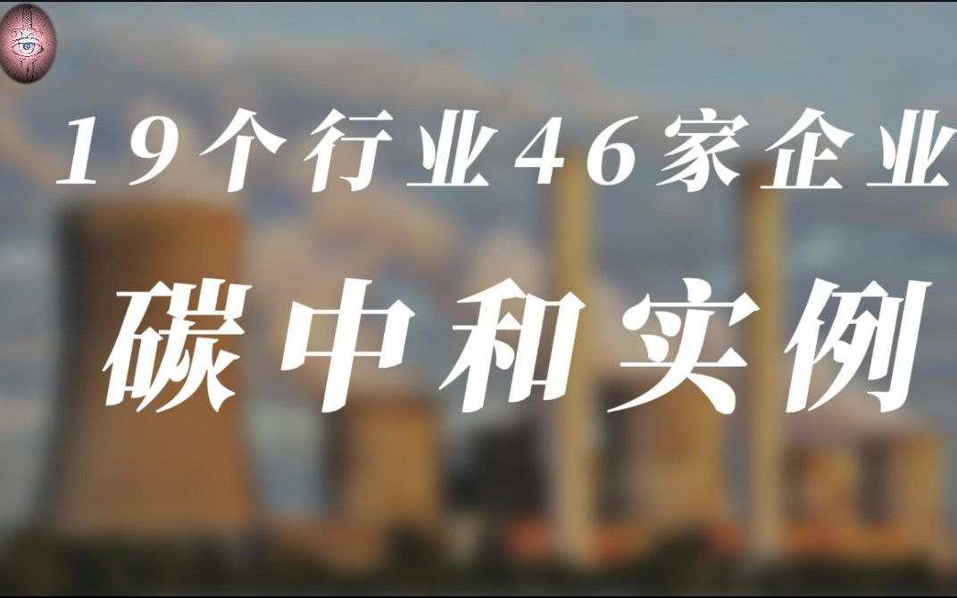 4大类型19个行业46家企业碳中和实例,潜在赛道和个人把握!