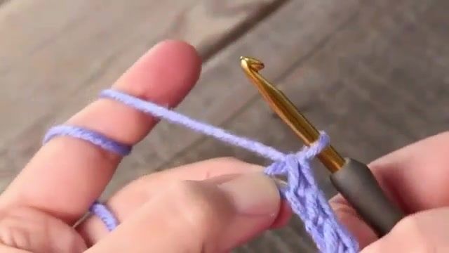 「钩针基础」如何短针边钩边起针视频教程