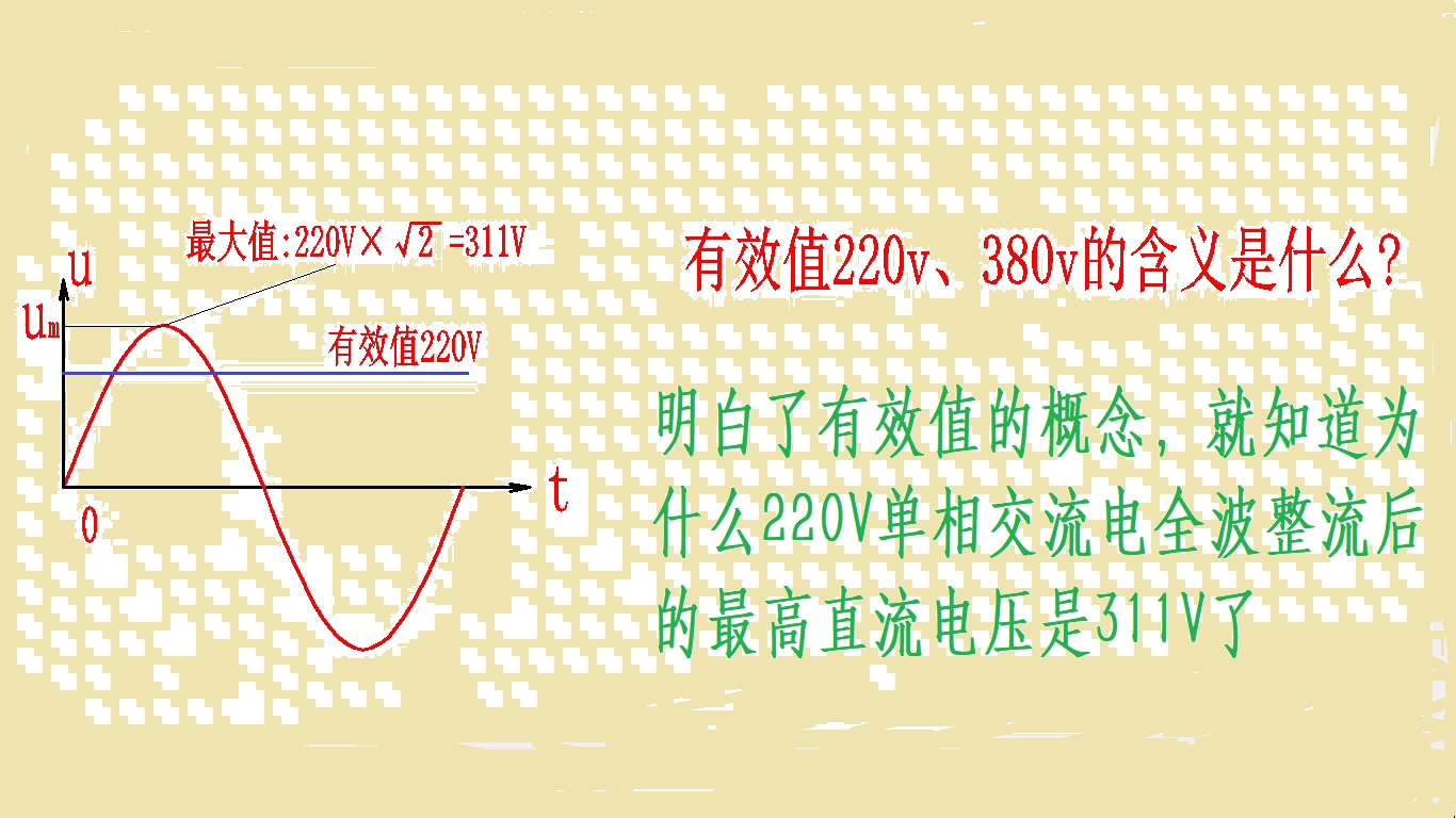 有效值220V、380V的含义是什么?--电工电子杂谈16