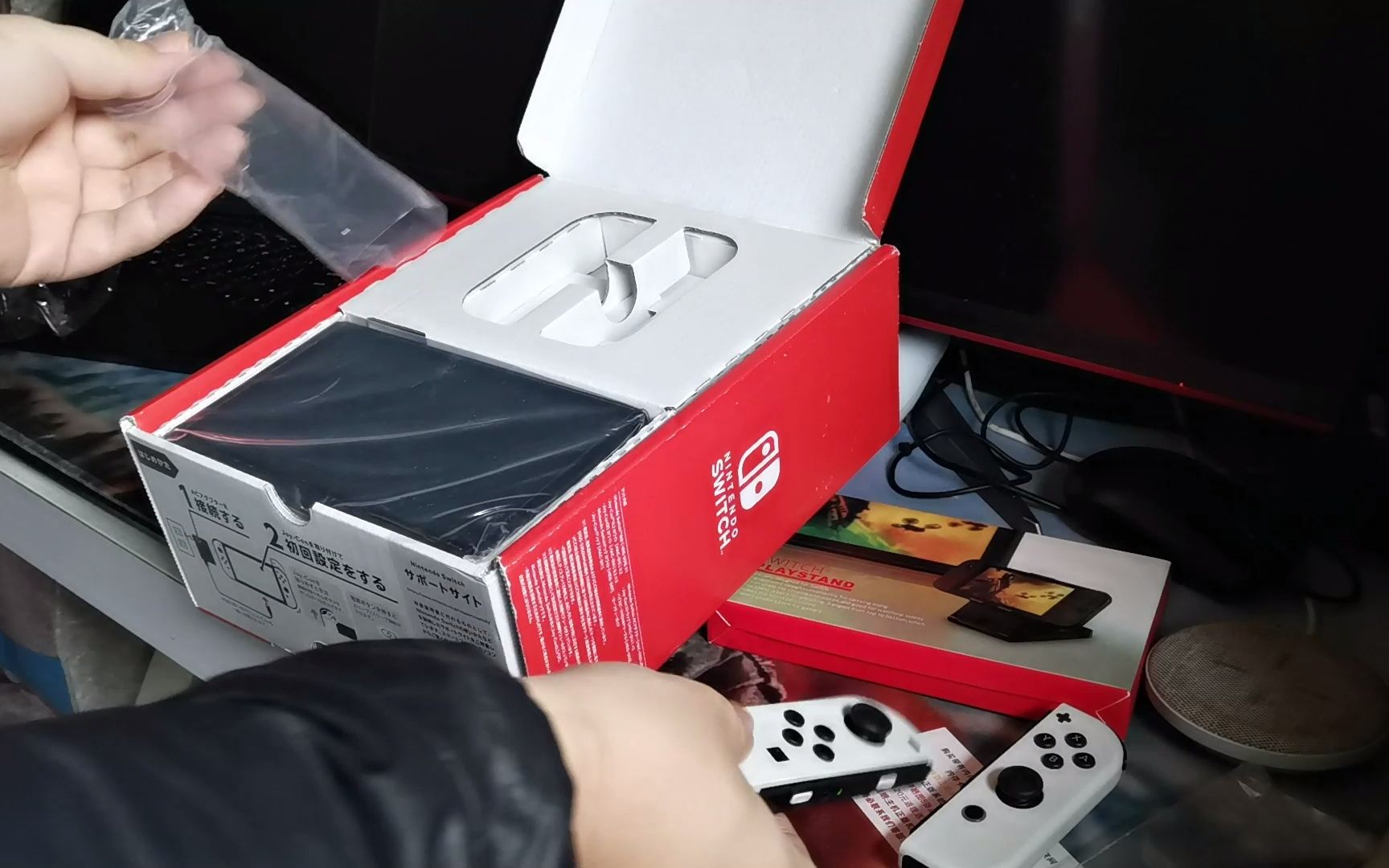 开箱破解版switch oled