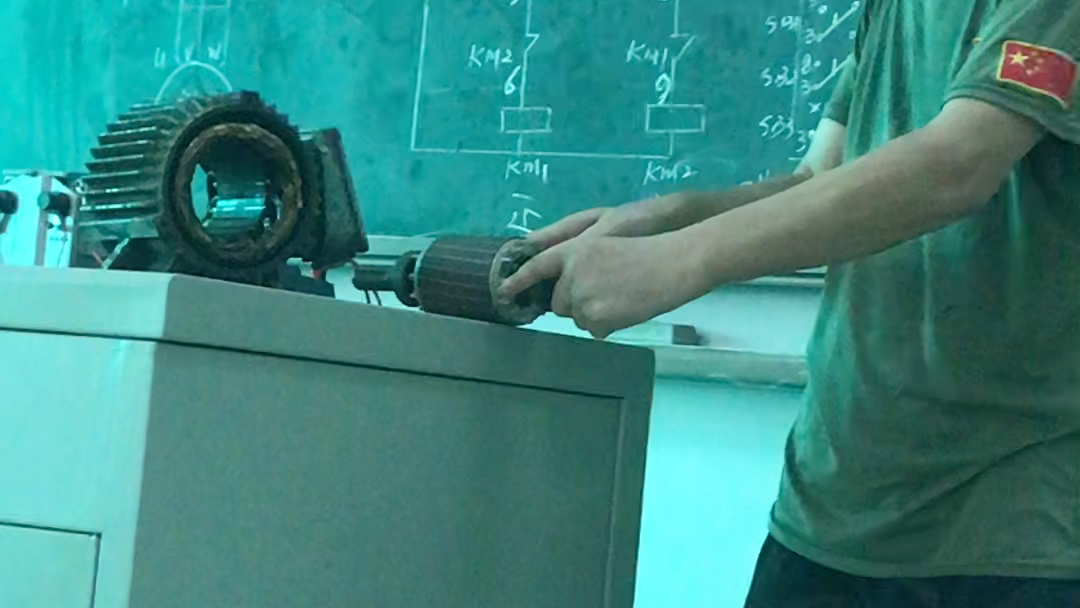 船舶实训录像电气操作,鼠笼式异步电动机