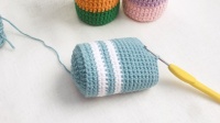 174-短针钩织杯套及换线方法 新手钩针编织毛线杯套保温杯防摔套 ...