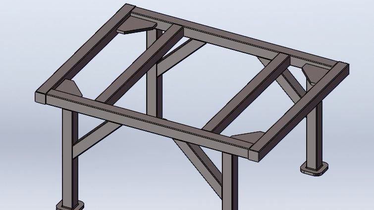 Solidworks 焊件顶端盖、角撑板实例
