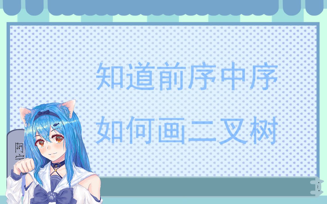 知道前序中序遍历如何画出二叉树