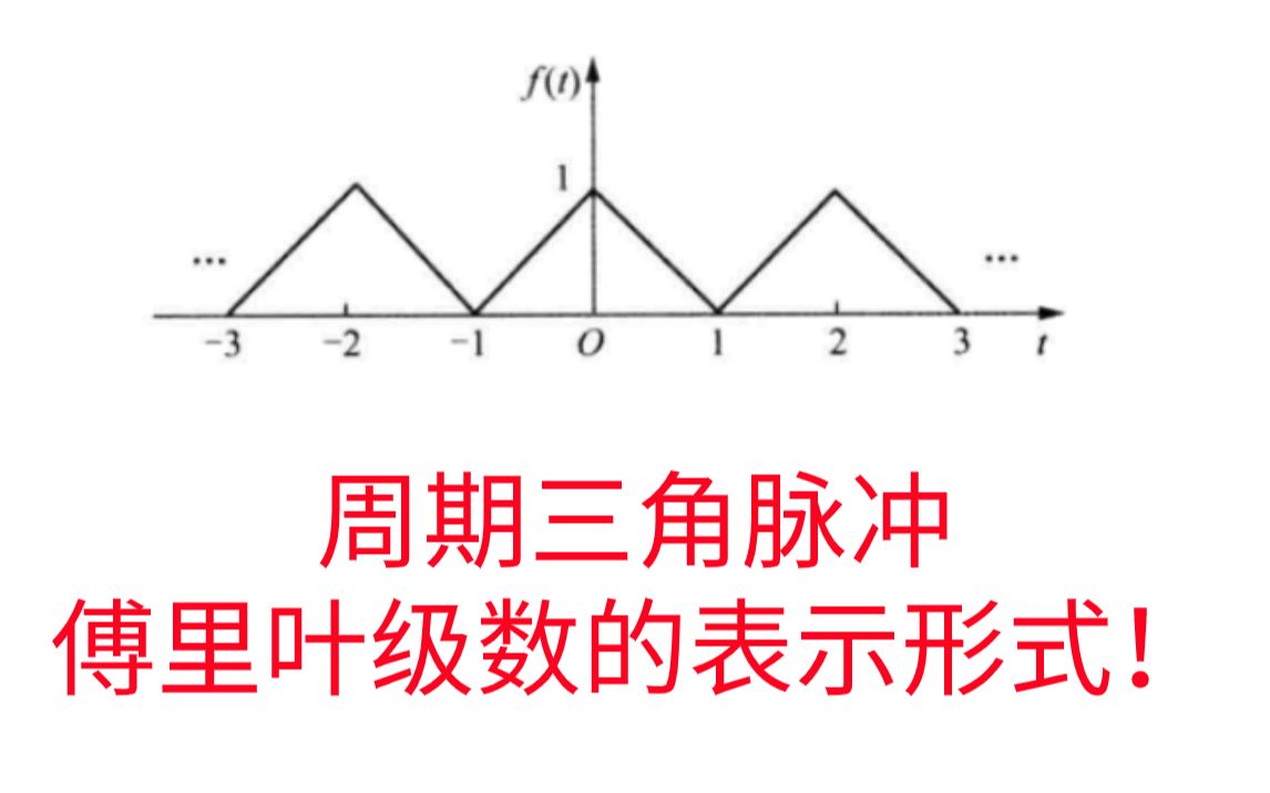 【信号与系统考研必做96题】周期三角波傅里叶级数的表示-三角函数...