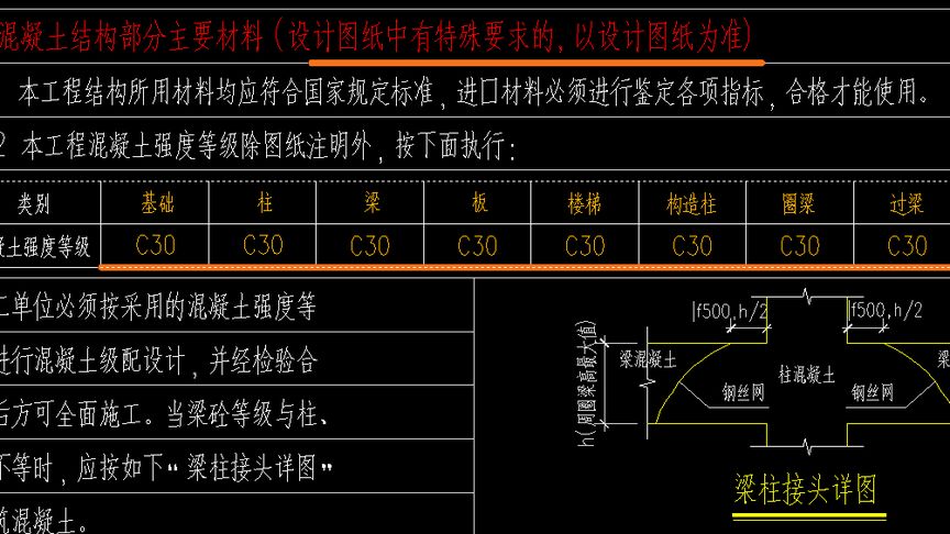 结构设计总说明中第一种影响钢筋量的因素,强度等级分几种?