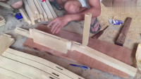 木匠工艺:实木板凳的制作过程,你学会了吗?