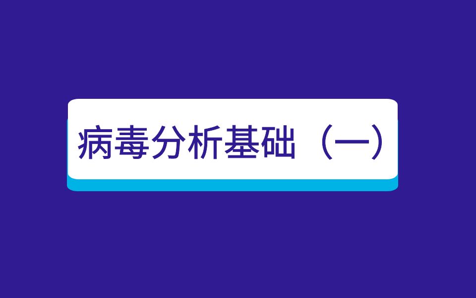 极安御信网络安全系列课程-病毒分析基础(一)【逆向安全/漏洞安全/...