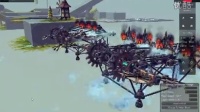 Besiege 两种不同做功方法的蒸汽活塞引擎