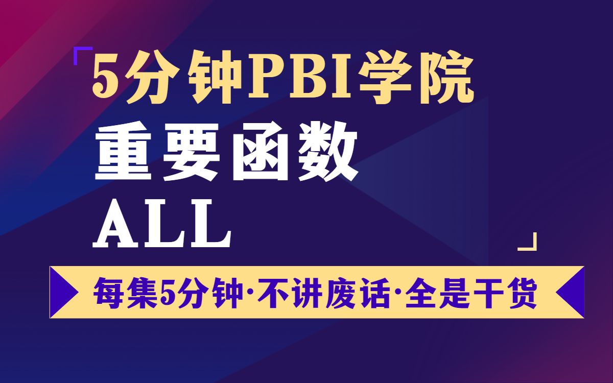 37 PowerBI 揭秘CALCULATE+ALL函数的原理,终于有人讲清楚了【5...