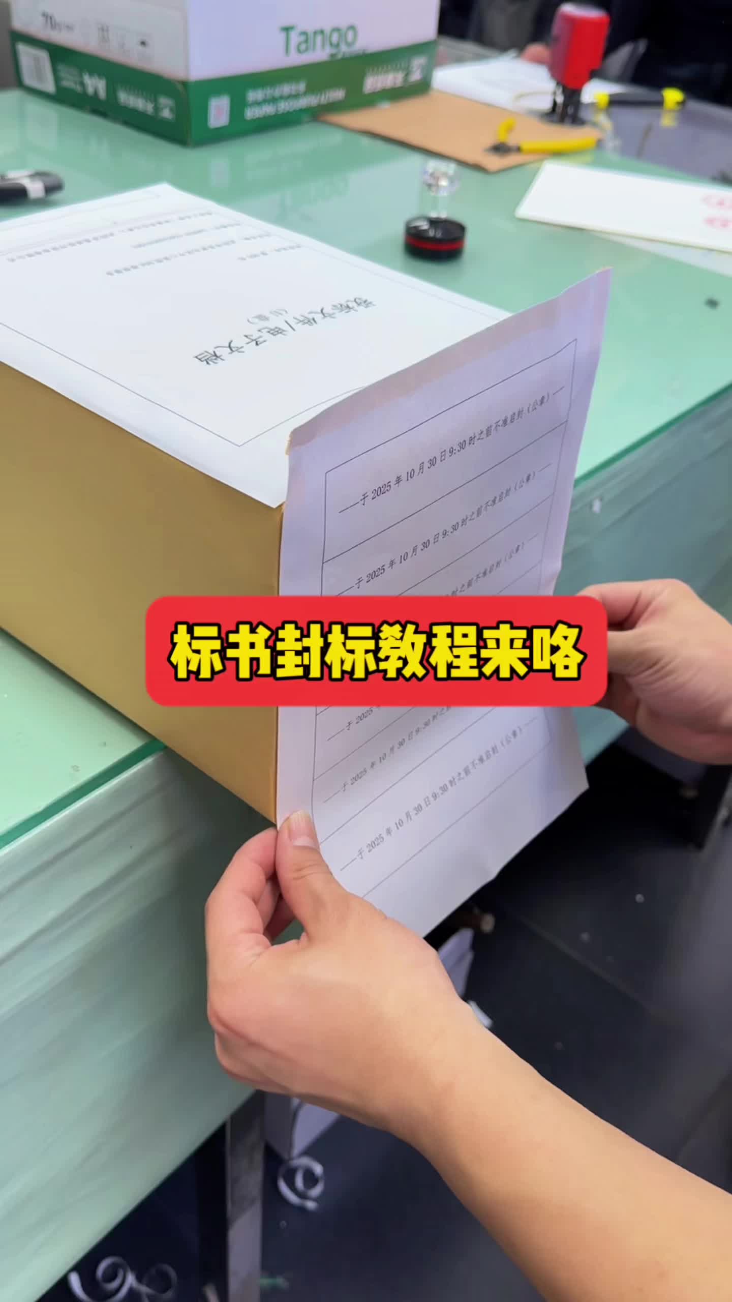 沉浸式体验另一角度封标全过程 #封标 #投标书制作 #标书代写 #标书...