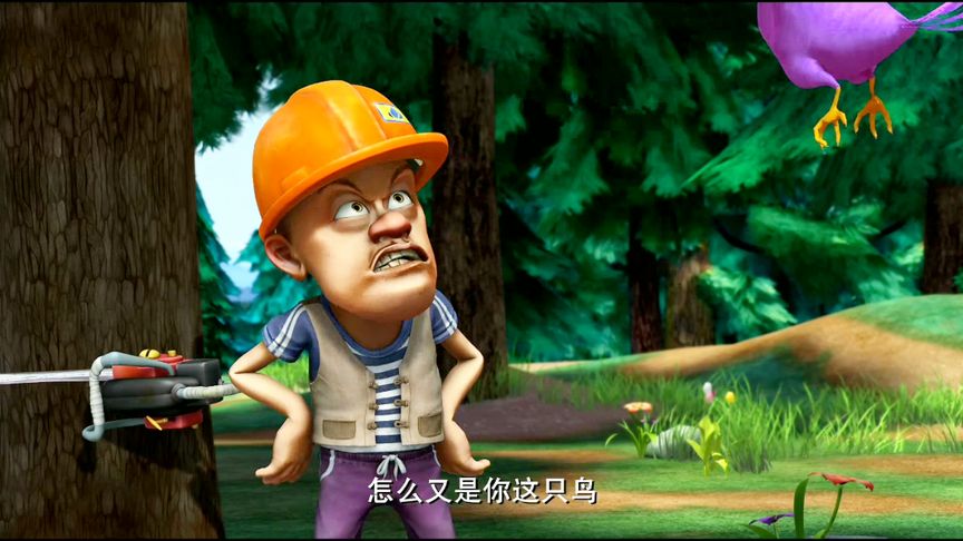 熊出没:光头强又砍树 鸟妈妈直接追到光头强家里去
