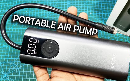 测试CYCPLUS A8便携式电动打气筒