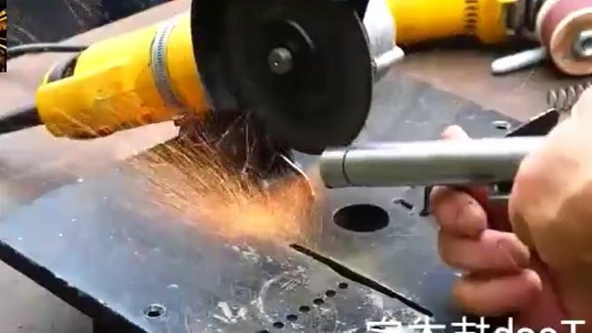 牛人将角磨机这么一改,功能也太强大了,简直就是人才