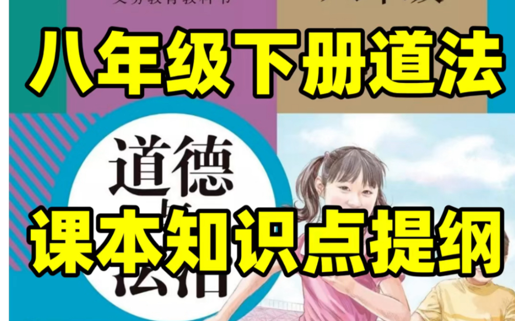 部编版初二八年级下册道法重要知识提纲#初中#八年级#初中道法#...
