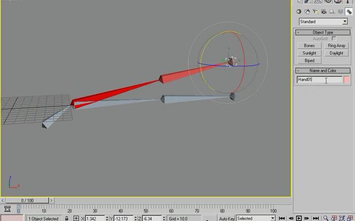 【动画绑定教程】IK和FK的切换设置MAX FK - IK Setup