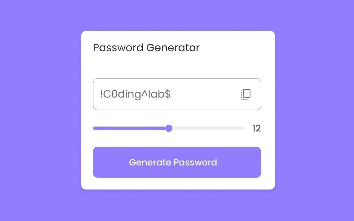 使用HTML、CSS和JavaScript构建随机密码生成器 | 强密码生成器
