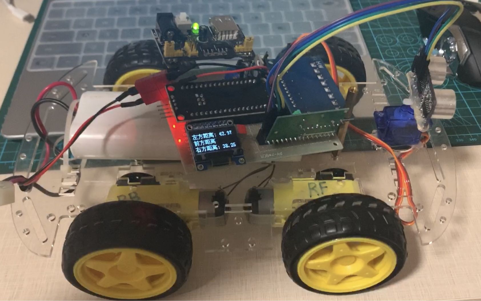 学习完STM32 花费一周时间做个小车,检验一下效果