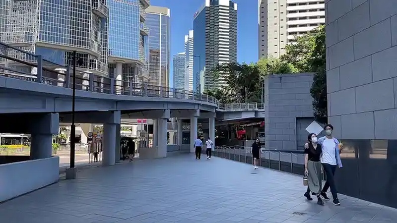 实拍香港中国银行总部大楼,中银大厦真气派啊!不愧是国际大都市
