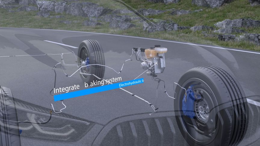 BMW DSCi 集成制动系统,取消助力真空泵,制动助力器等部件