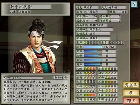 【太阁立志传5】织田信长真田幸村柴田胜家宫本武藏等武将容貌变化,...