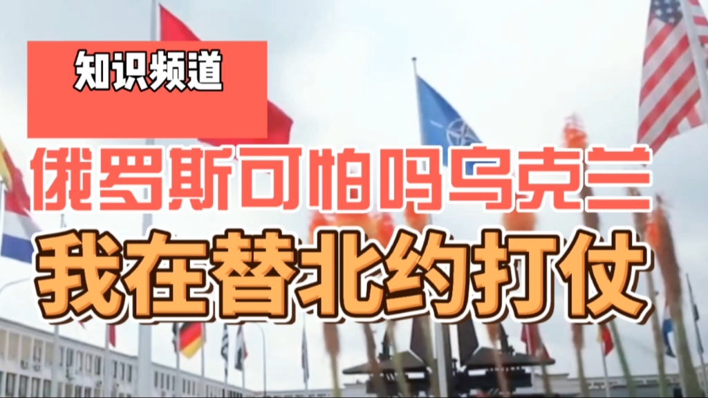 俄罗斯不可怕,乌克兰说我在替北约打仗,所以北约必须提供武器