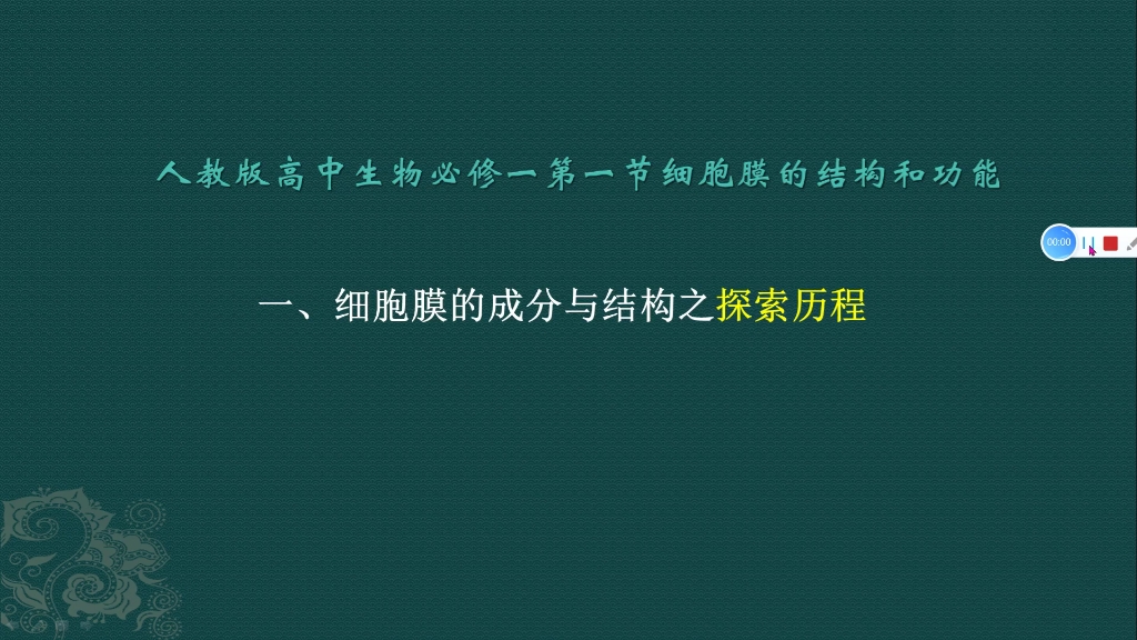 新教材第一节细胞膜的结构与功能,一、细胞膜的成分与结构之探索历程
