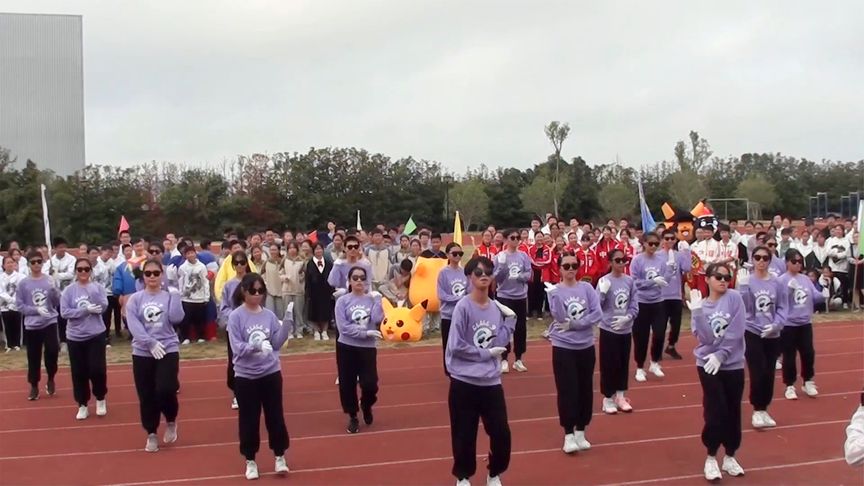 农村中学校运会,903班开幕式一分钟舞蹈《答对了》《天价之姐》