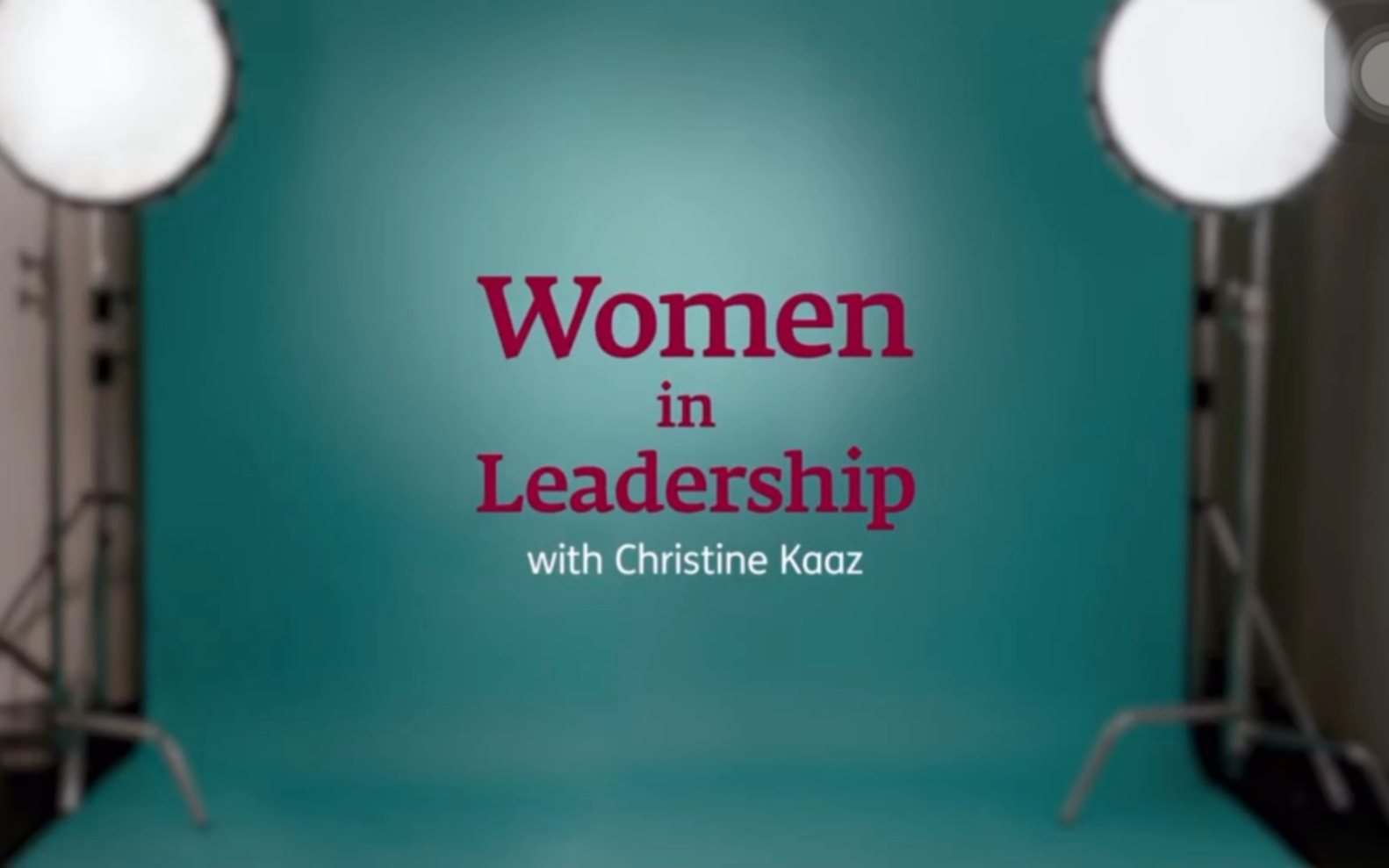 ...首席核保官Christine Kaaz女士就管理层中的成功女士话题接受采访。