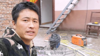 农民快速建楼房,两层钢结构彩钢房,一天建好框架
