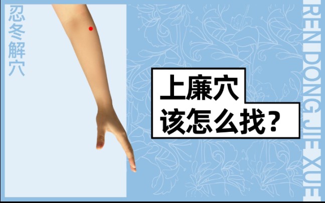 上廉穴该怎么找?