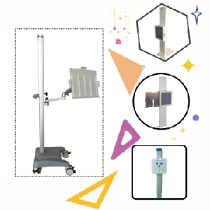 X光机铁瓷胸片架 