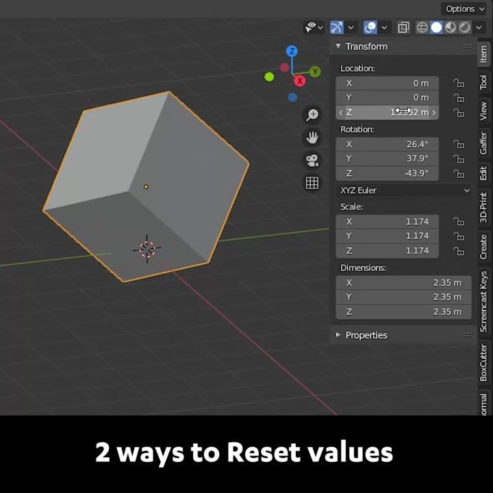 【Blender教程】小技巧:重置为默认值的2种方法