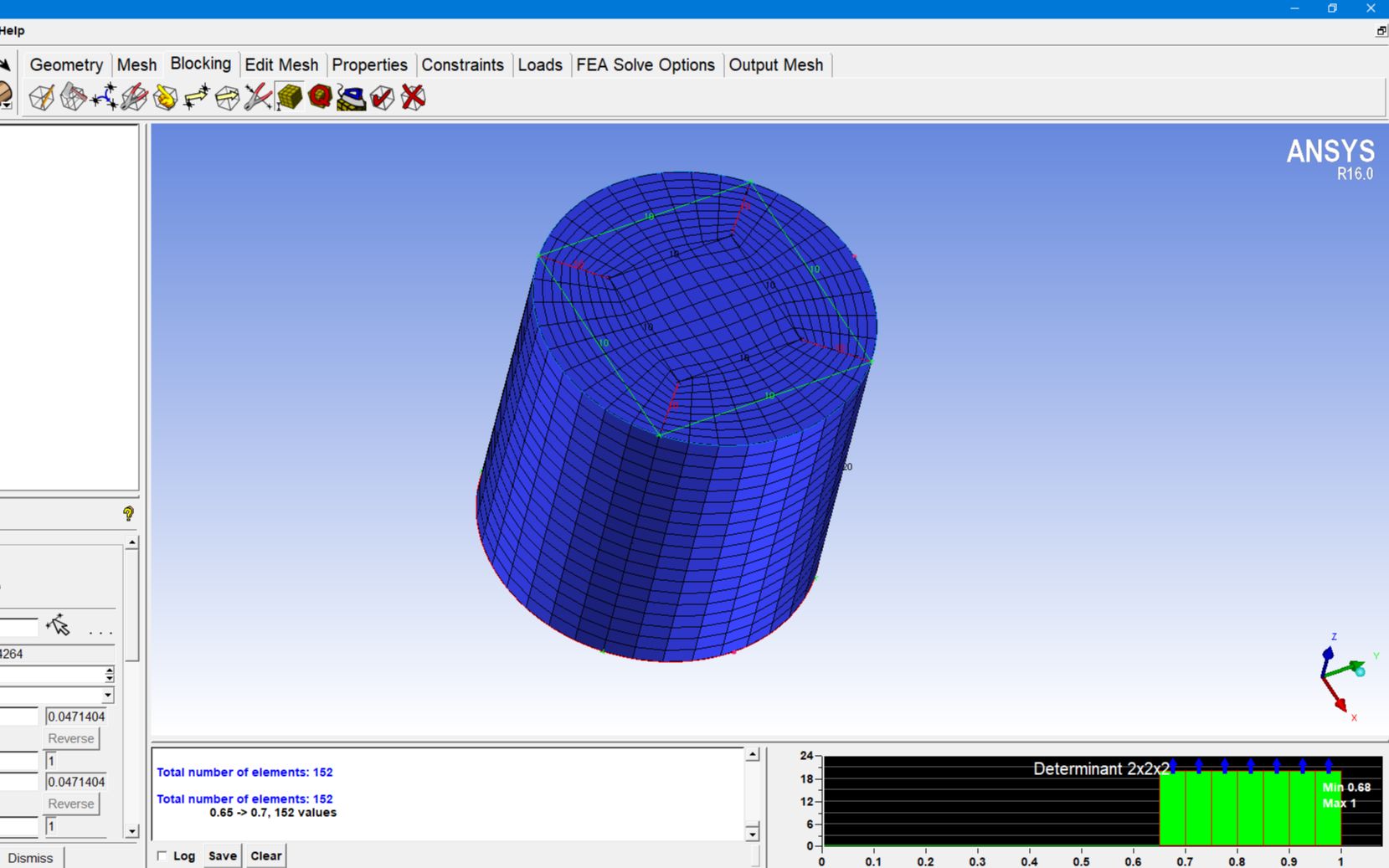 icem 圆柱的结构化网格划分