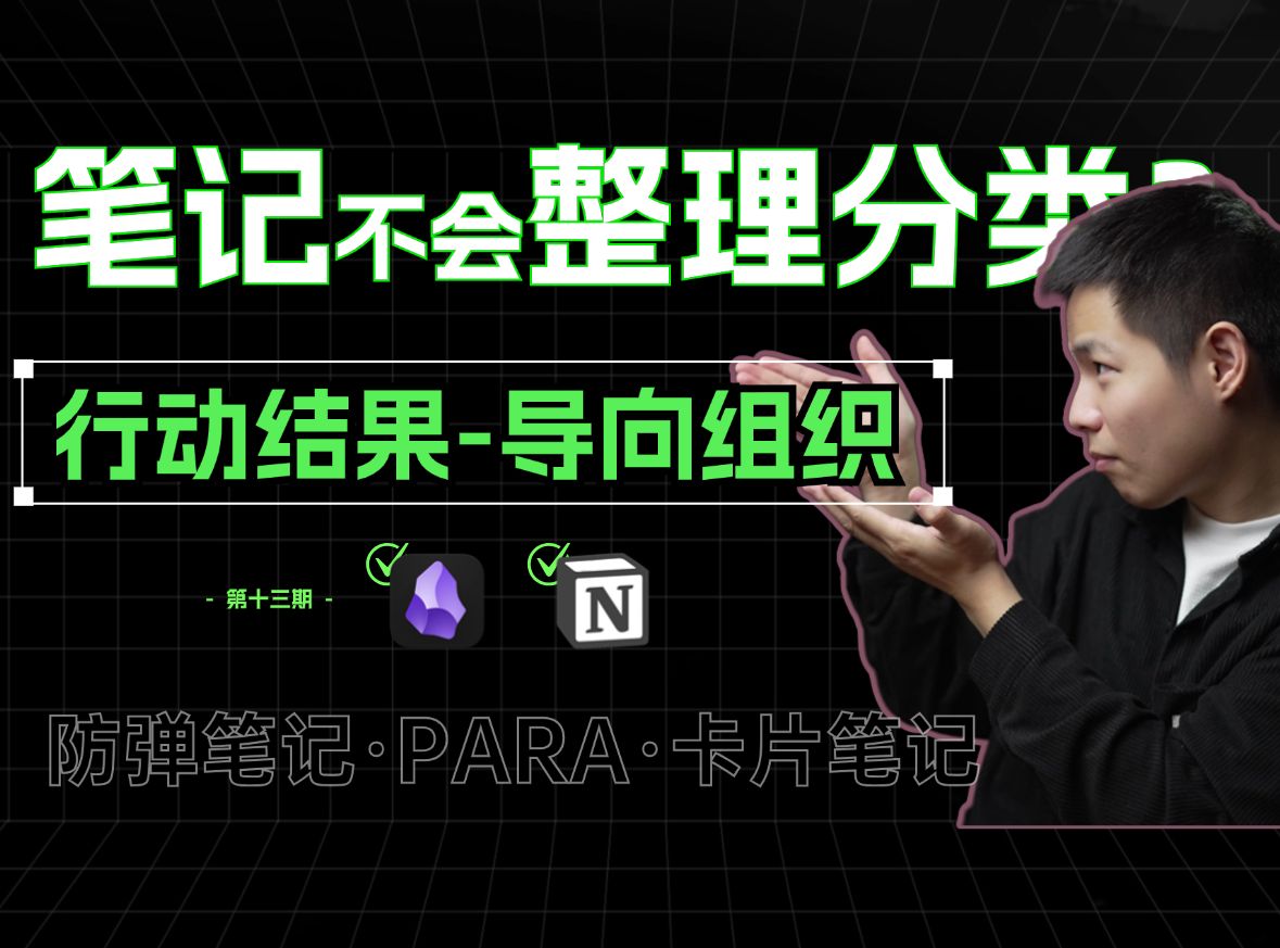 【PARA2.0】行动导向组织笔记,告别分类强迫症obsidian|Notion