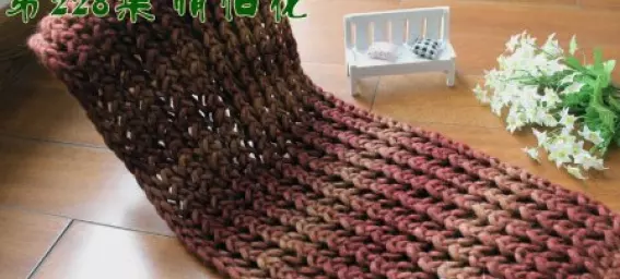 第228集情侣花围巾的织法 手工编织围巾视频花样方法教程 怎么怎样...