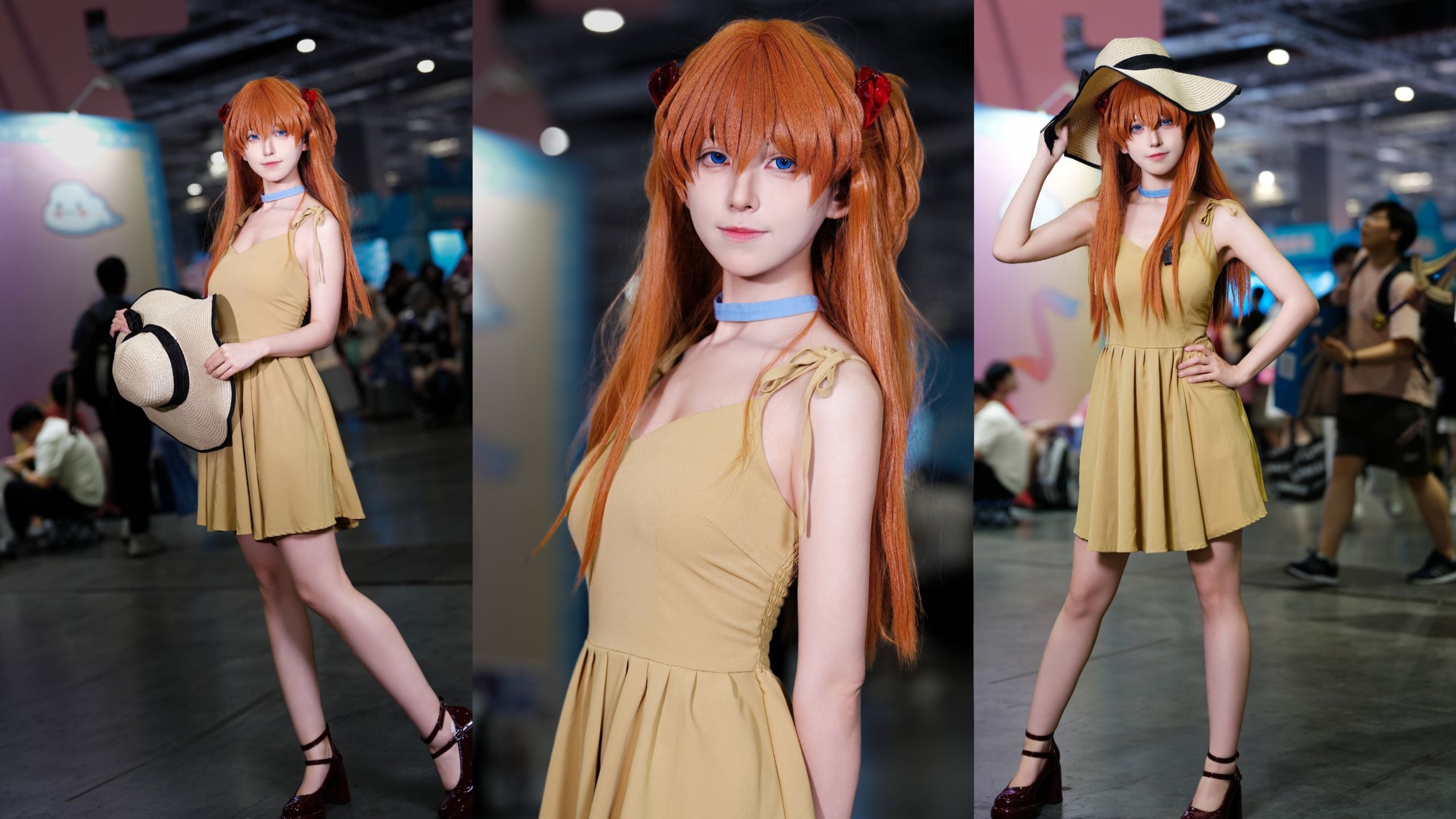 【温】⚡️漫 展 大 善 人⚡️当我cos成明日香在BW请路人随机吃谷!...