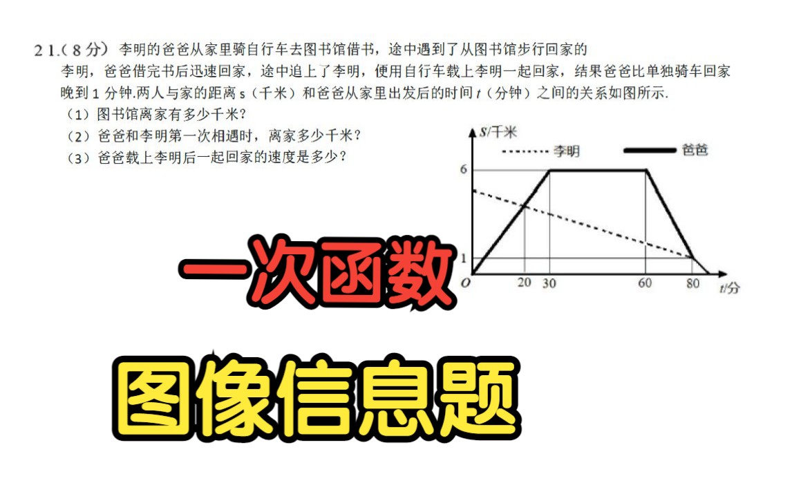 八下数学-一次函数图像信息题2