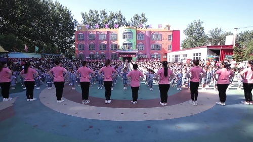 大型幼儿团体操《拍手歌》,简单易学,适合运动会开场表演