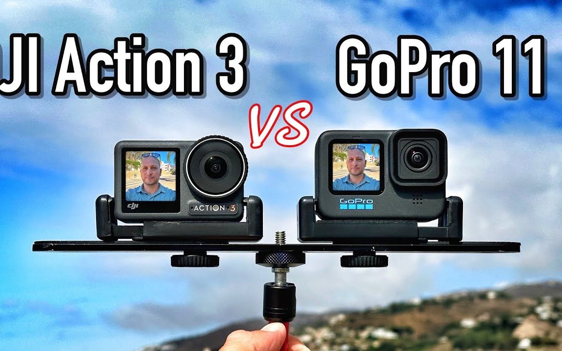 [4K中字]GoPro 11对比大疆Action 3,影像画质谁更胜一筹?